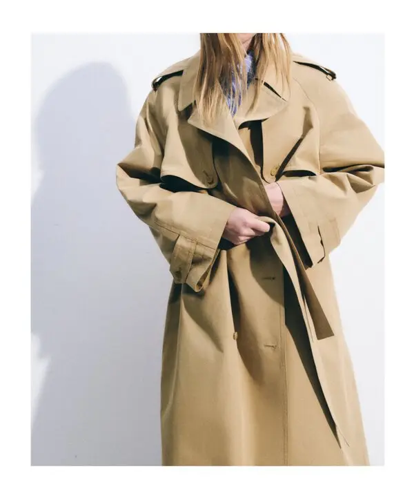 THE FRANKIE SHOP Belted Trench Coat