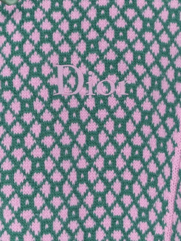 Dior Patterned Knit Cape