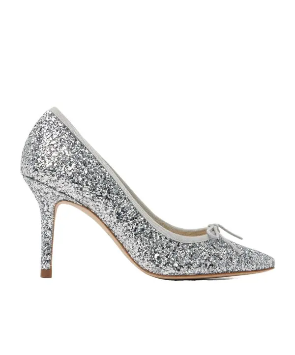 Repetto Cendrillon Glitter High Heel Pumps - Silver
