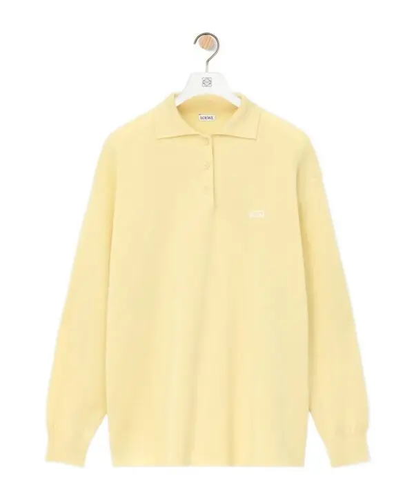 Loewe Long-sleeved Knitted Polo Sweater - No
