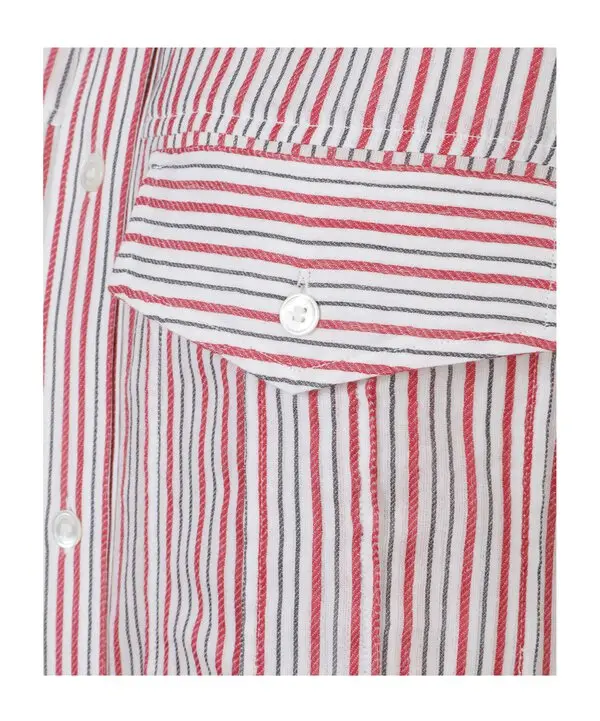Isabel Marant Étoile Striped Shirt Dress - White