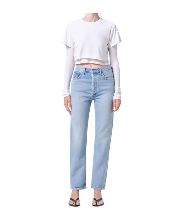 AGOLDE 90's Pinch Waist High Rise Straight Leg Jeans