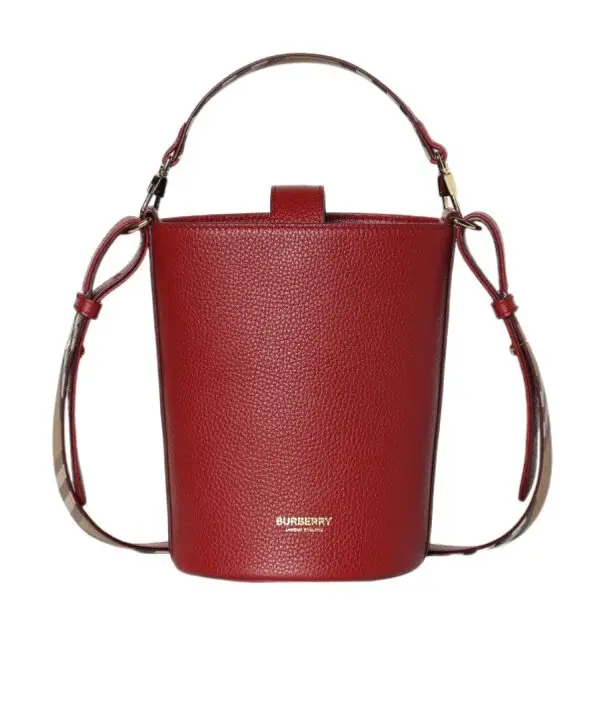 Burberry Leather Bucket Bag