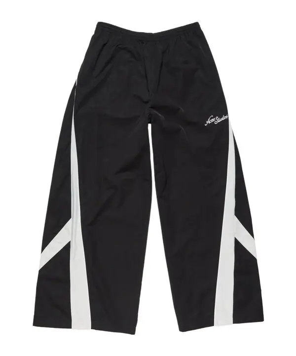 Acne Studios Organic Cotton Paneled Trousers - Black