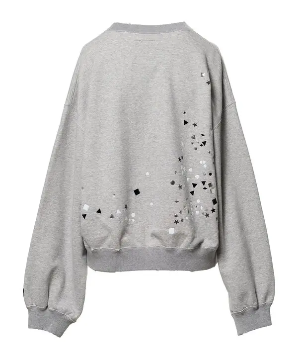 Mihara Yasuhiro Embellished Crewneck Sweatshirt - Grey