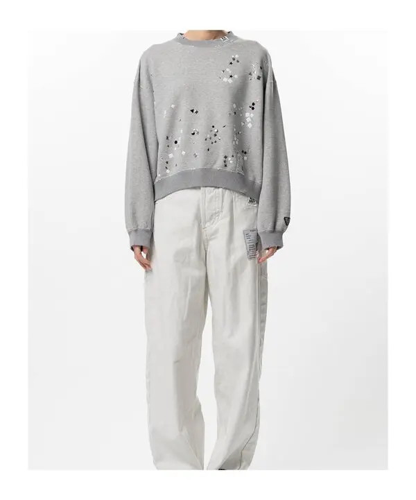 Mihara Yasuhiro Embellished Crewneck Sweatshirt - Grey