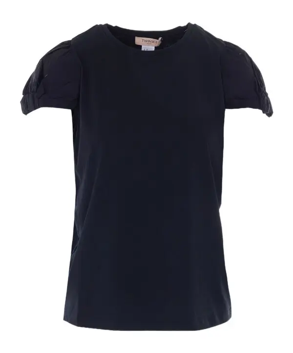 TWINSET Bow Sleeve T-shirt - Black