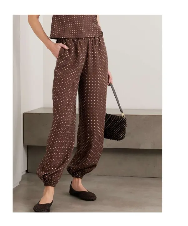 Posse Polka Dot Tape Pants - Red