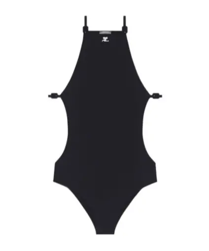 COURREGES Courrèges Cut-out One-piece Swimsuit - Black
