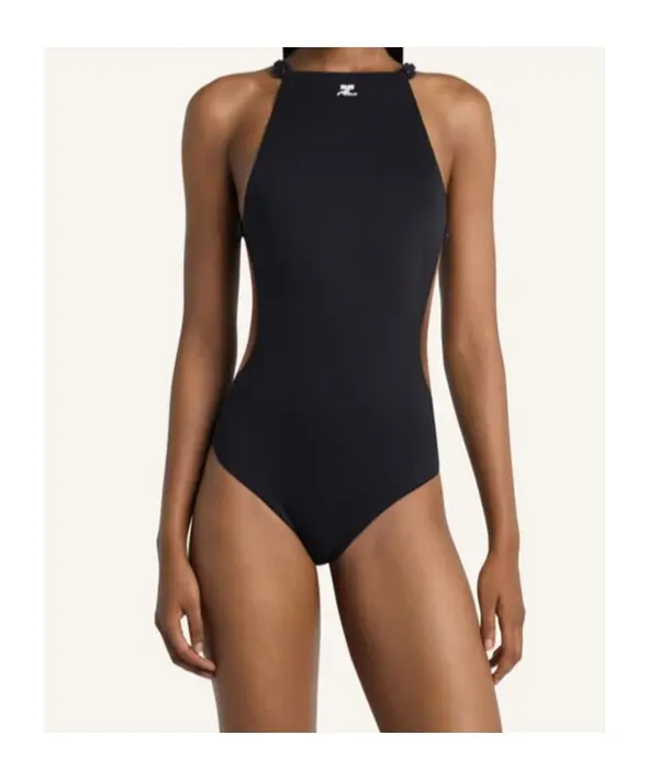 COURREGES Courrèges Cut-out One-piece Swimsuit - Black