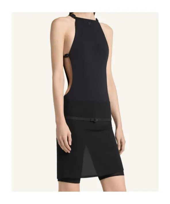 COURREGES Courrèges Cut-out One-piece Swimsuit - Black