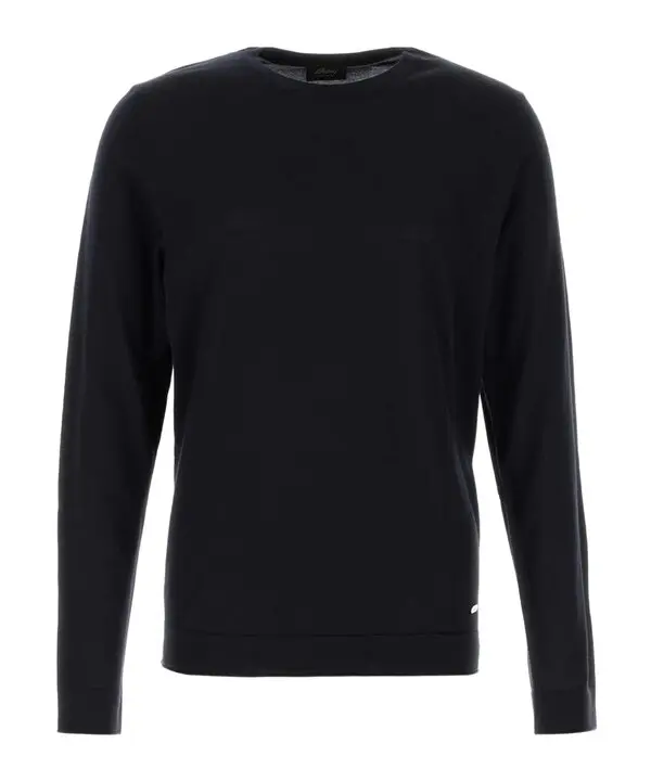 Brioni Crewneck Knitted Sweater - Black