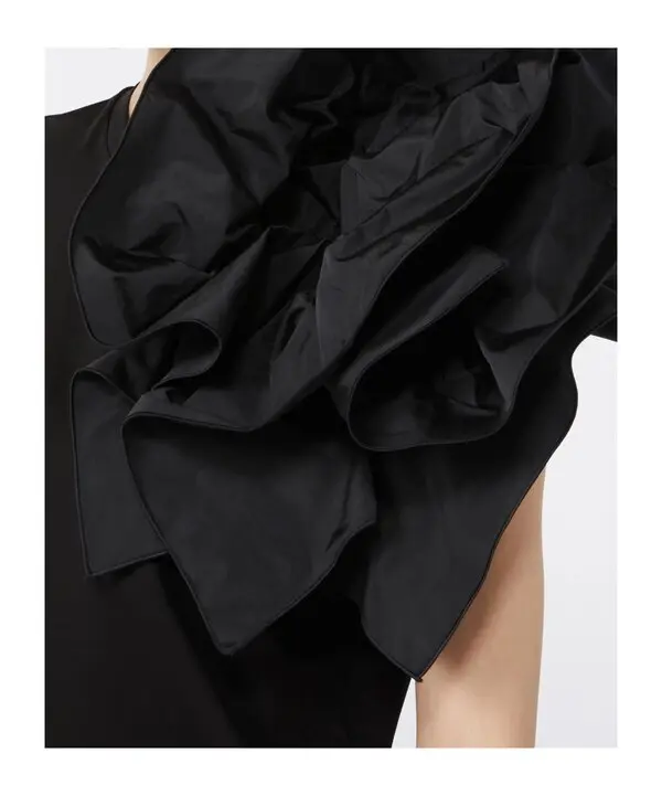 Max Mara Sleeveless Top With Oversized Floral Embellishment