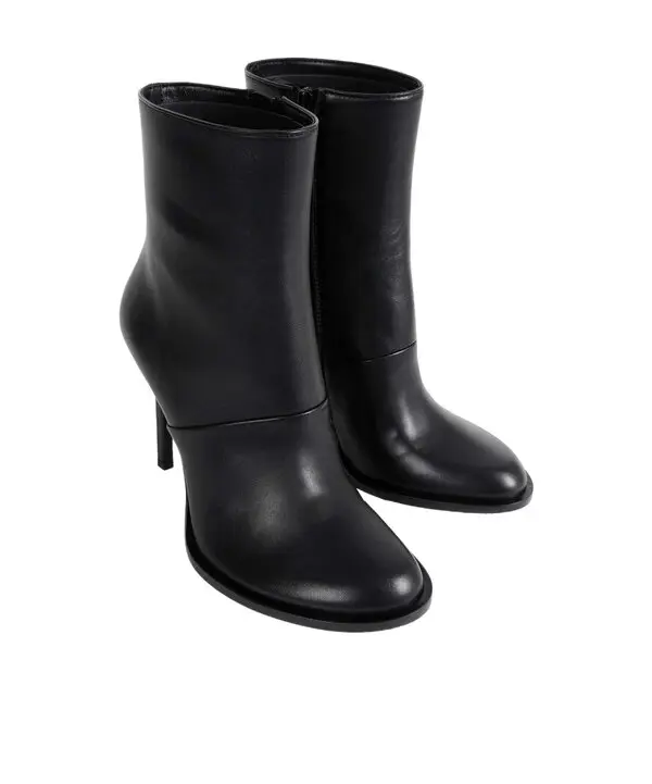 ANN DEMEULEMEESTER Leather Stiletto Heel Boots