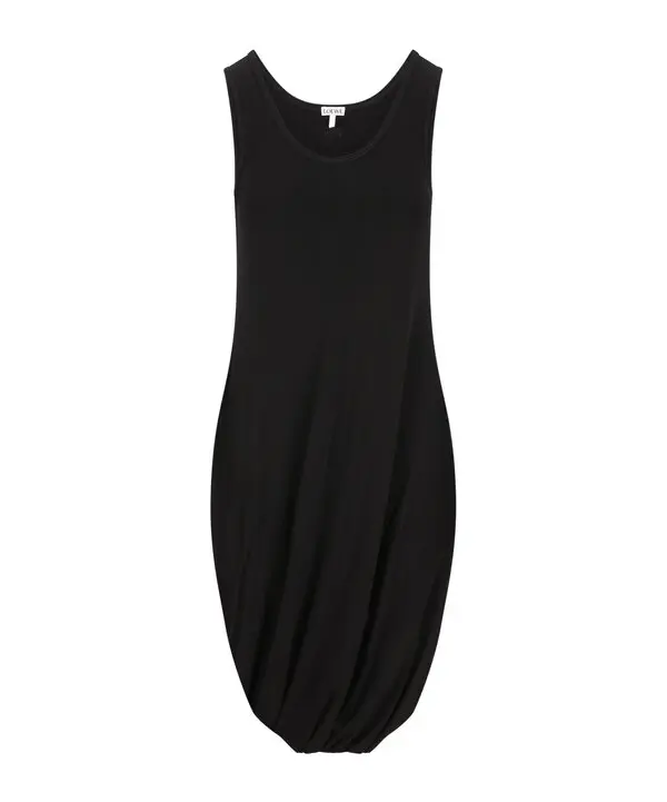 Loewe Asymmetric Silhouette Dress - Black