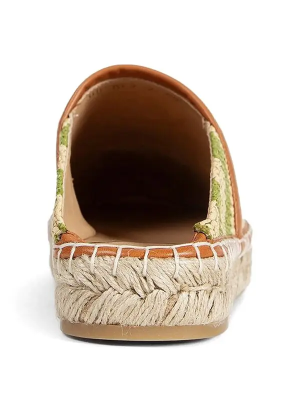 Valentino Garavani Round Toe Mules With Logo Detail