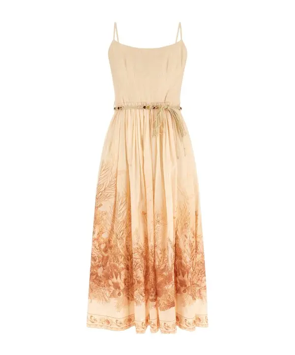Zimmermann Wanderlust Corset Midi Dress - No