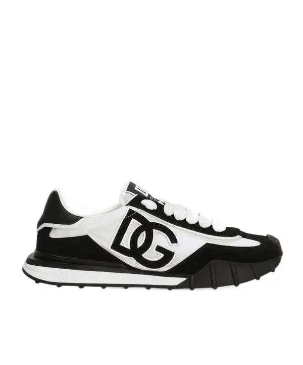 Dolce & Gabbana Logo Patch Low-top Sneakers - Black