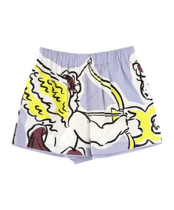 Tory Burch Elasticated Waistband Camp Shorts - Multicolor