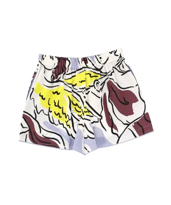 Tory Burch Elasticated Waistband Camp Shorts - Multicolor