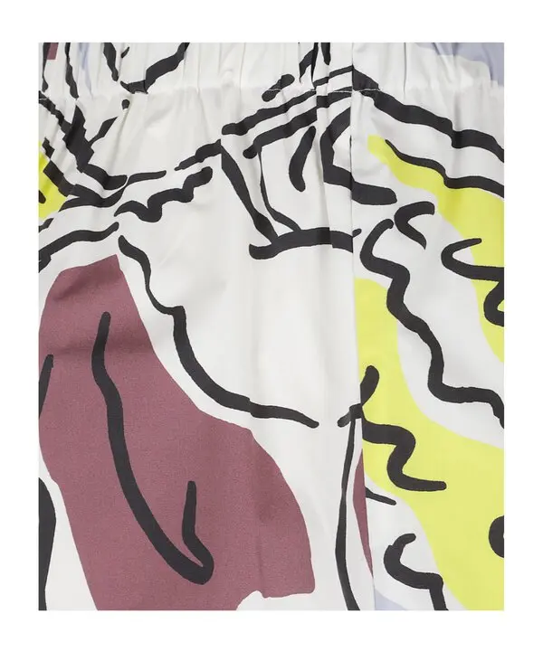 Tory Burch Elasticated Waistband Camp Shorts - Multicolor