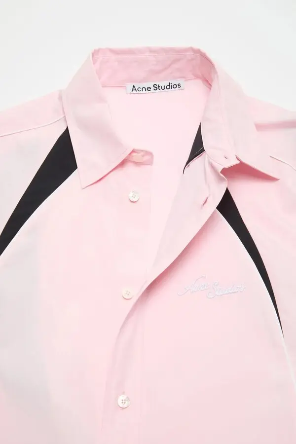 Acne Studios Embroidered Logo Button-up Shirt