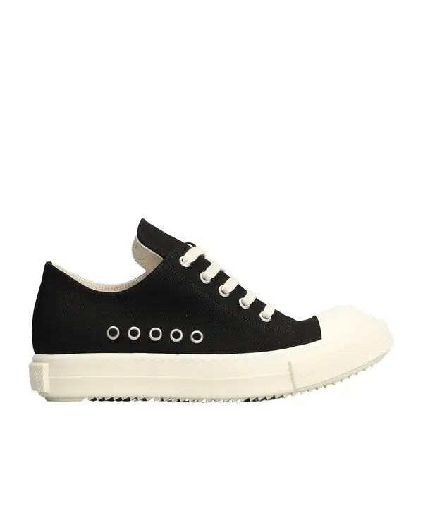 Rick Owens Extreme Eyelet Detail Sneakers - Black