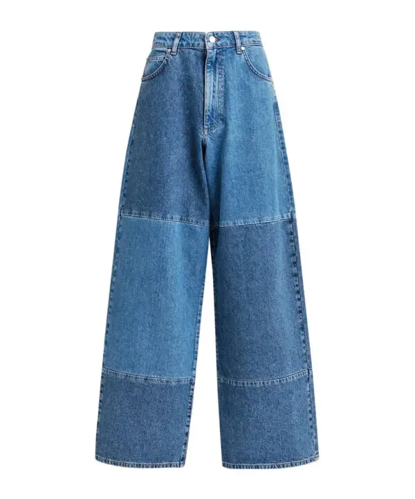 Essentiel Antwerp Wide-leg Patchwork Jeans