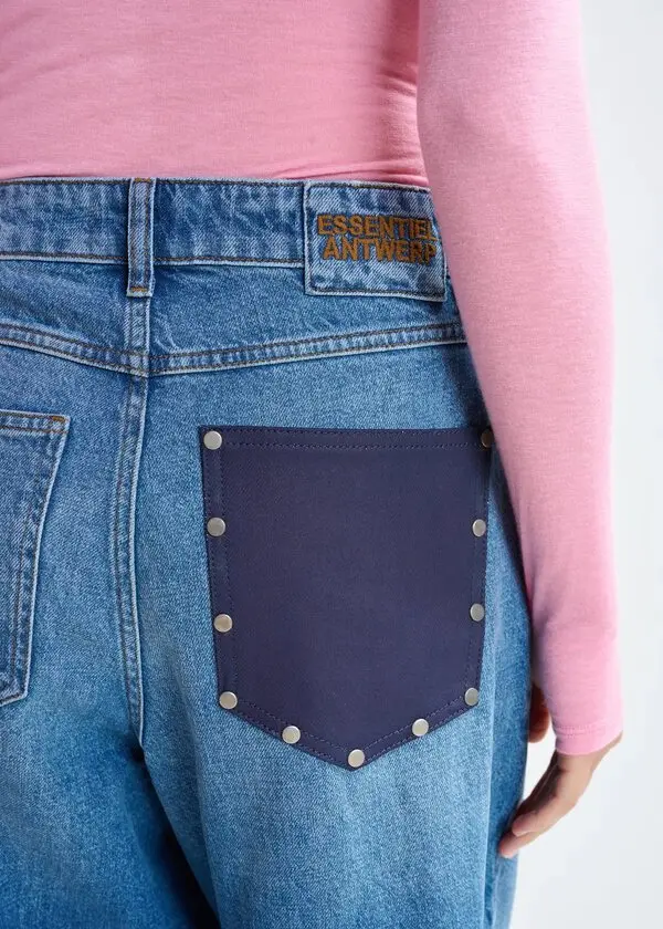 Essentiel Antwerp Wide-leg Patchwork Jeans
