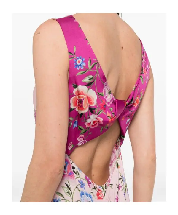 Liu Jo Floral Maxi Dress With V-neck