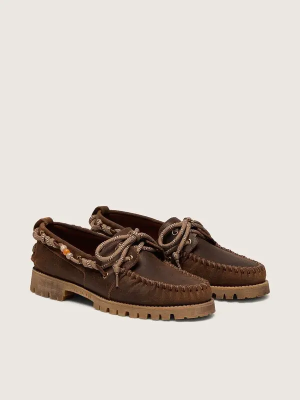 GOLDEN GOOSE Cruise Lace-up Loafers - Brown