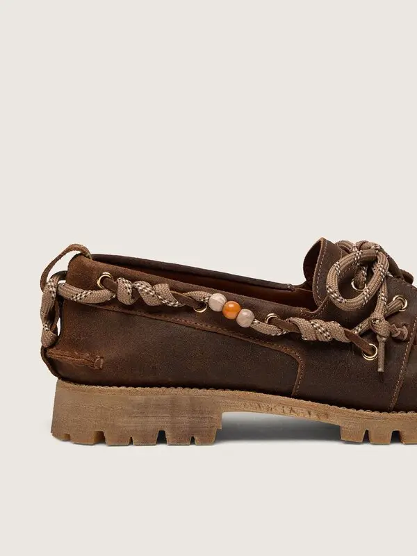 GOLDEN GOOSE Cruise Lace-up Loafers - Brown