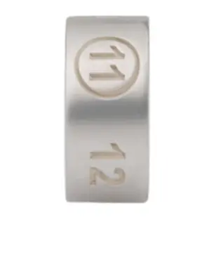 MAISON MARGIELA Engraved Band Ring - Silver