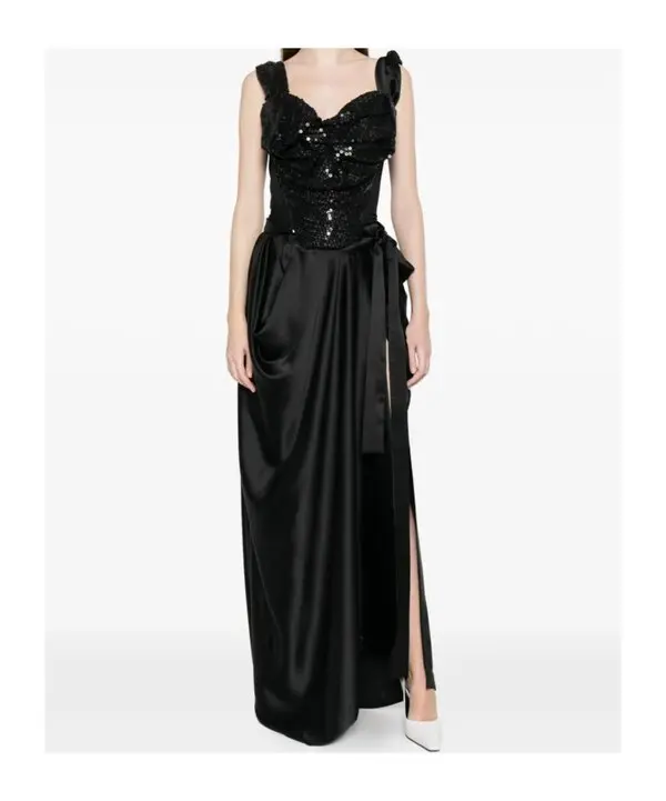 VIVIENNE WESTWOOD Knot Sequin Embellished Corset Top