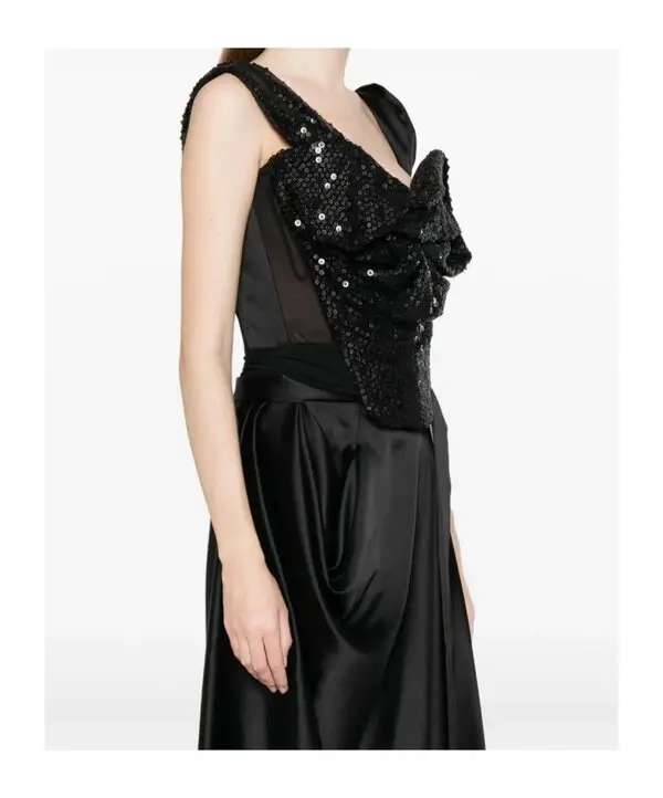VIVIENNE WESTWOOD Knot Sequin Embellished Corset Top