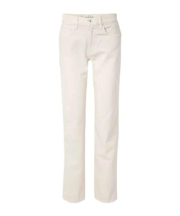 SLVRLAKE Sophie Mid-rise Straight-leg Jeans - Cream