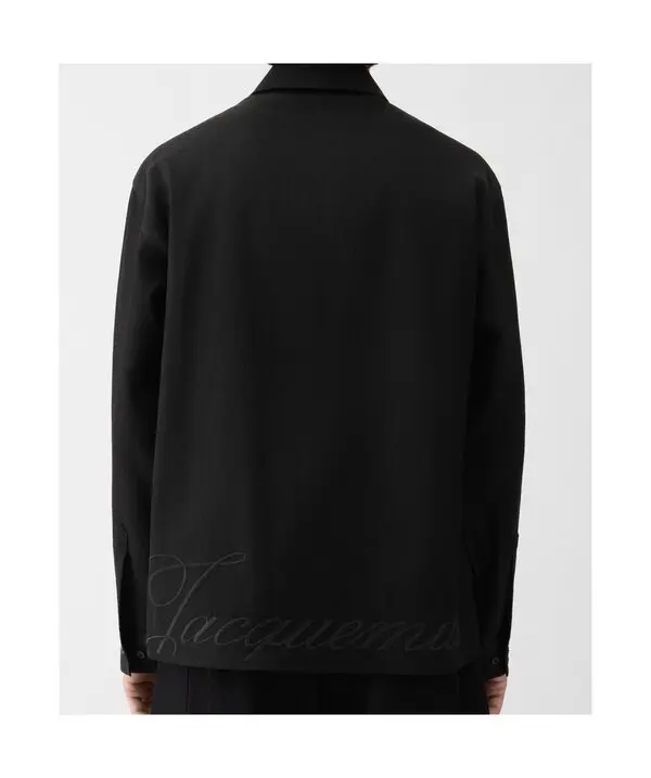 Jacquemus Mecano Zip Shirt - Black
