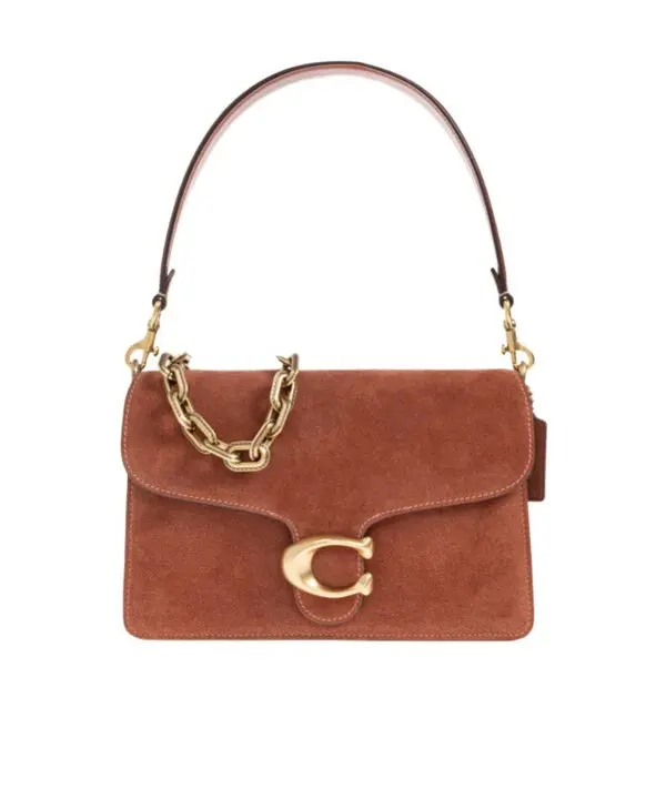 COACH Chain Shoulder Bag - Brown