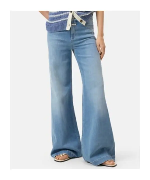 Closed Glow Up Tie-waist Wide-leg Jeans - Medium Blue