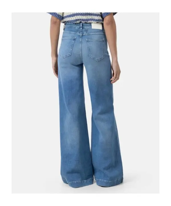 Closed Glow Up Tie-waist Wide-leg Jeans - Medium Blue