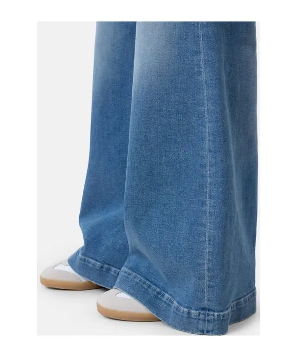Closed Glow Up Tie-waist Wide-leg Jeans - Medium Blue