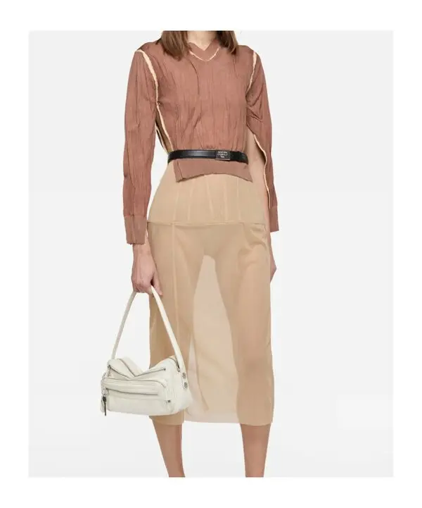 Acne Studios Crumpled V-neck Knitted Sweater