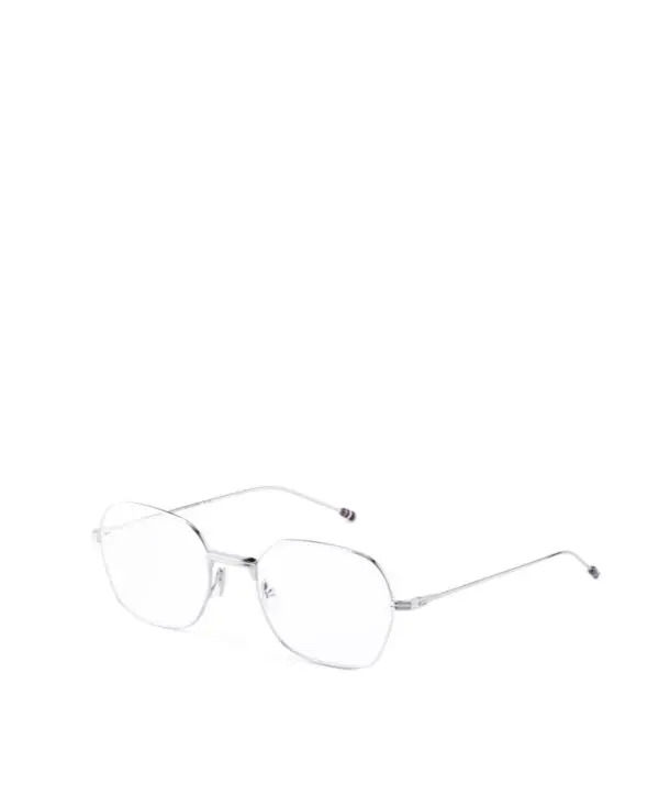 Thom Browne Geometric Frame Eyeglasses - White