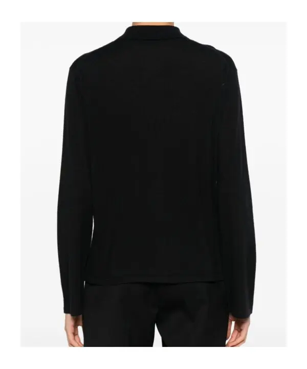 Soft Goat Long-sleeved Collared Cardigan