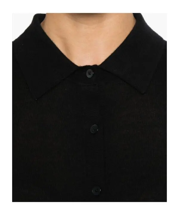Soft Goat Long-sleeved Collared Cardigan
