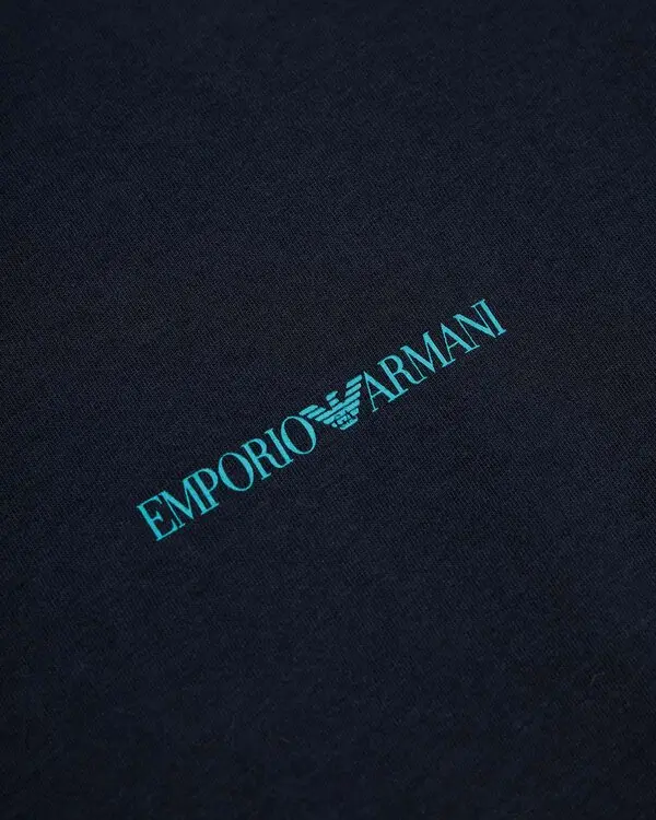 Emporio Armani Round Collar Logo T-shirt