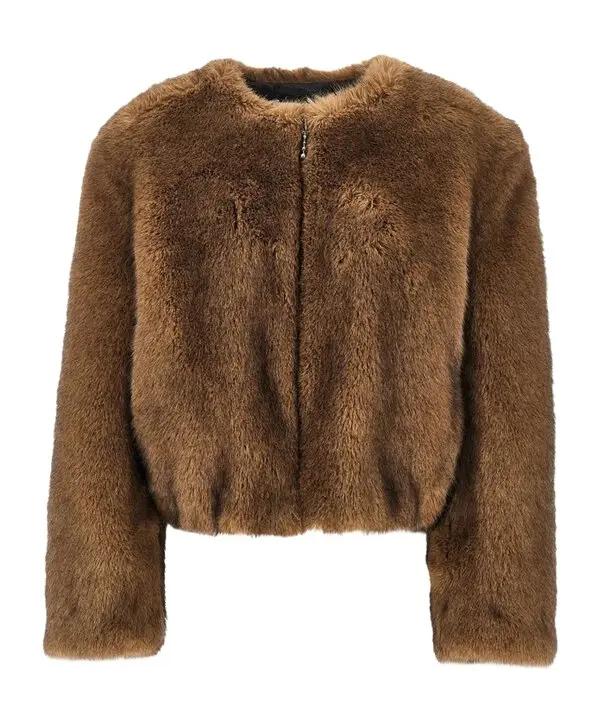 STAND STUDIO Karly Zip-up Jacket - Brown