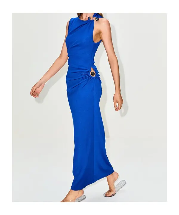 christopher esber pleated dress Christopher Esber Salacia Pleated Maxi Dress