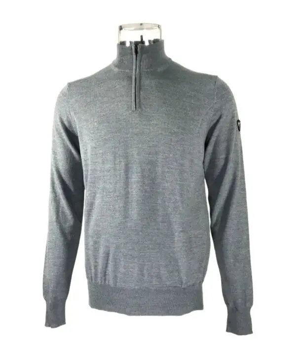 EA7 Stand-neck Quarter-zip Sweater