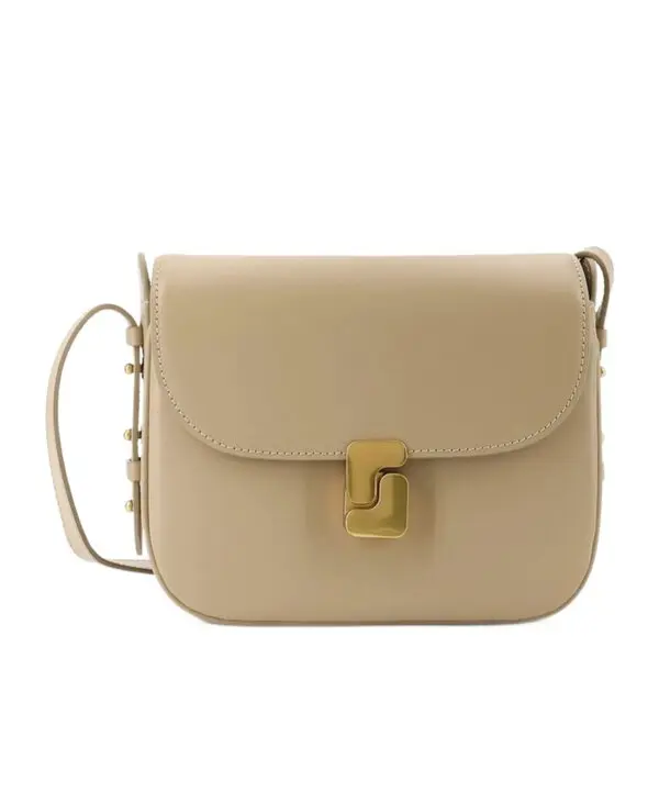 Soeur Flap Shoulder Bag - Nude